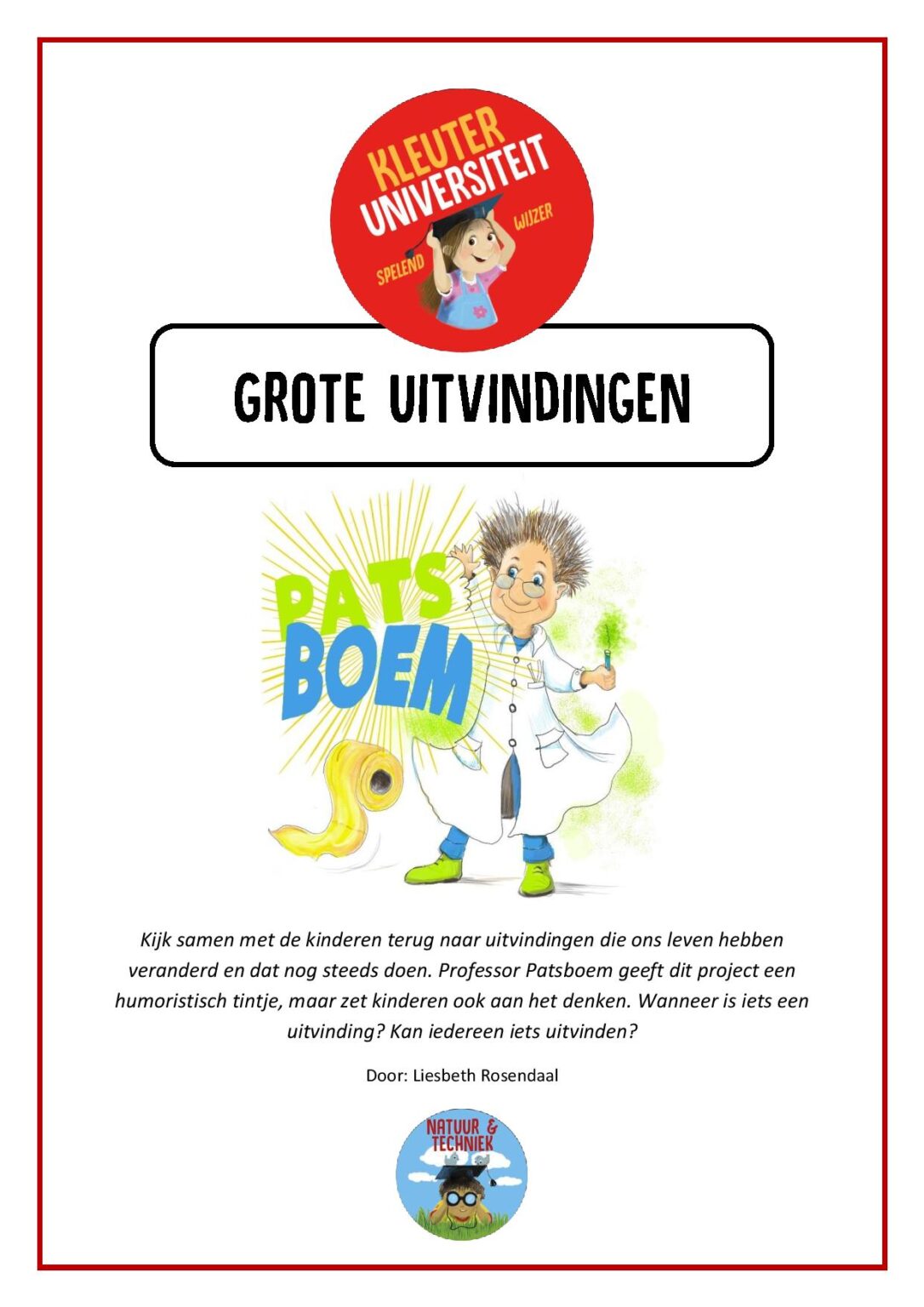 Grote uitvindingen – Kleuteruniversiteit