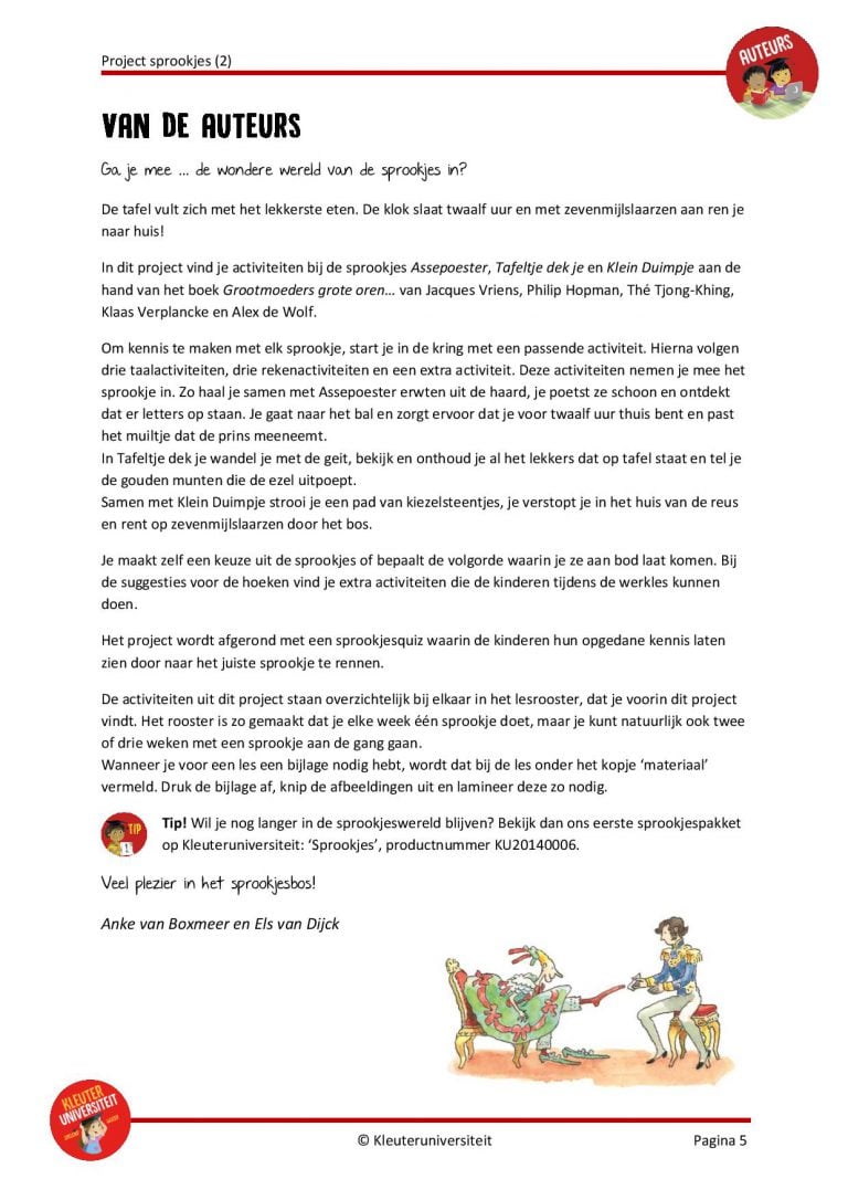 Sprookjes project 2 – Kleuteruniversiteit
