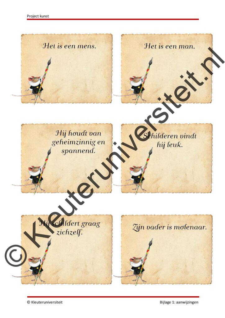 Kunst – Maurits Muis en Rembrandt – Kleuteruniversiteit