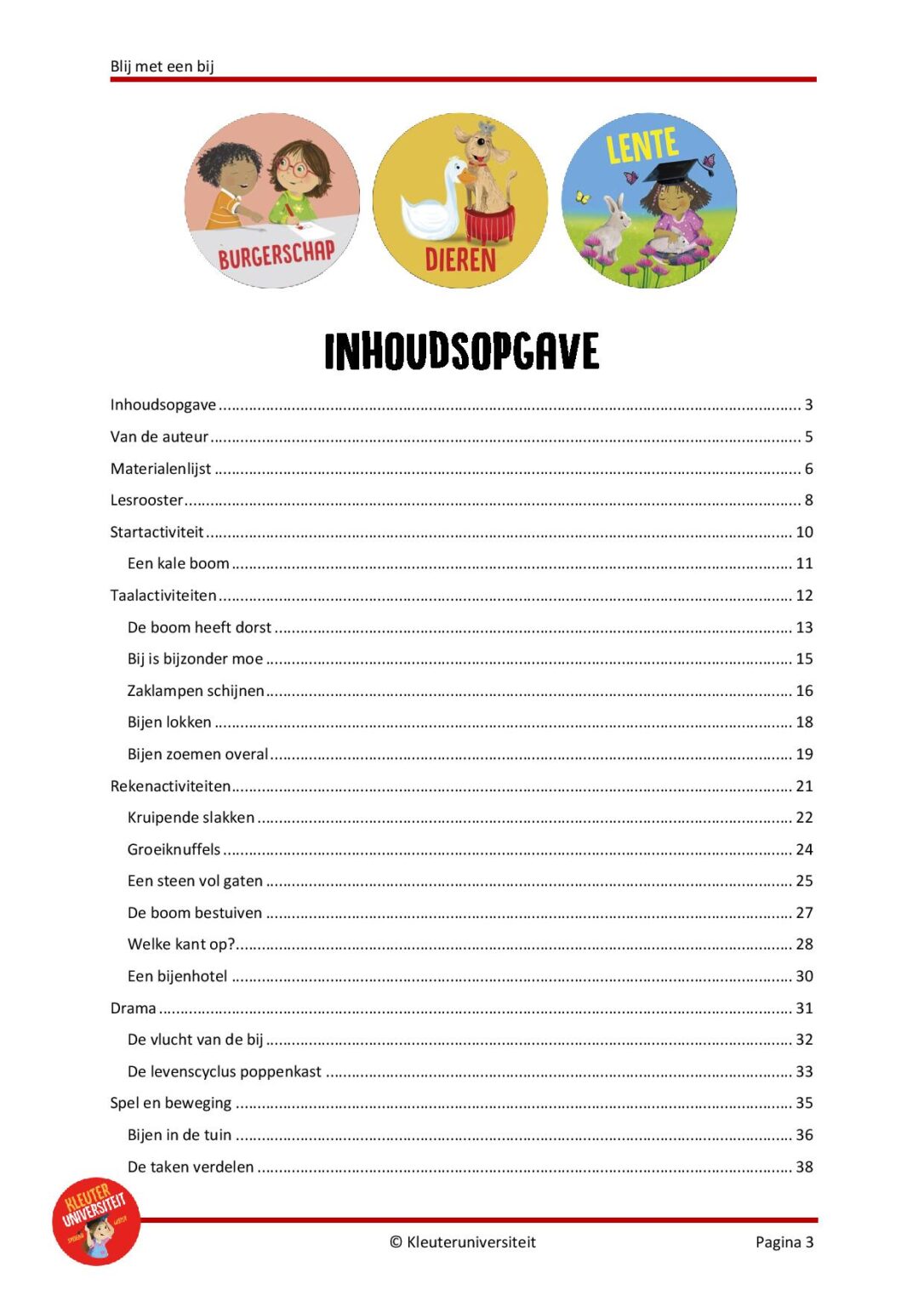 Blij met een bij – Kleuteruniversiteit