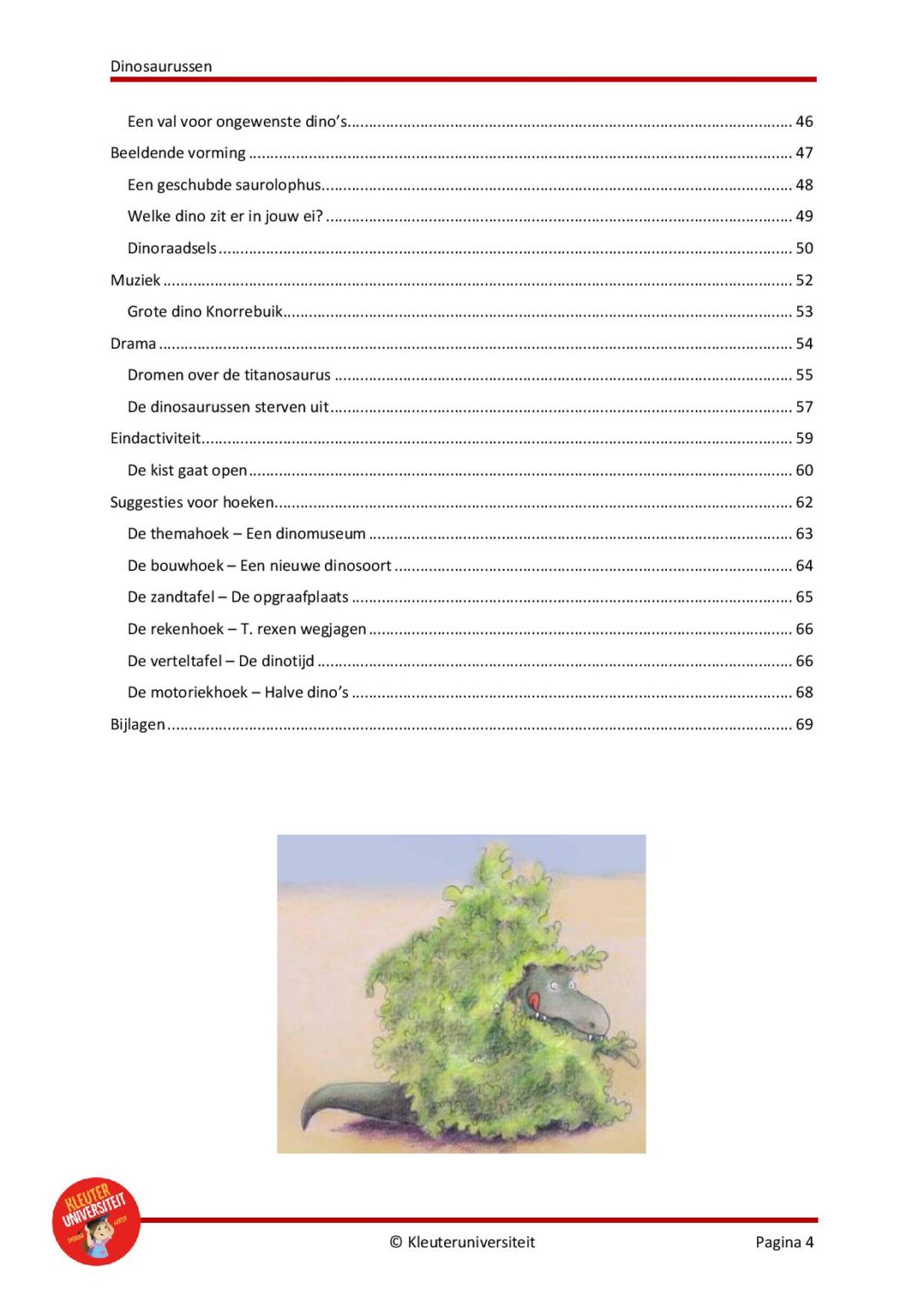 Dinosaurussen – Kleuteruniversiteit